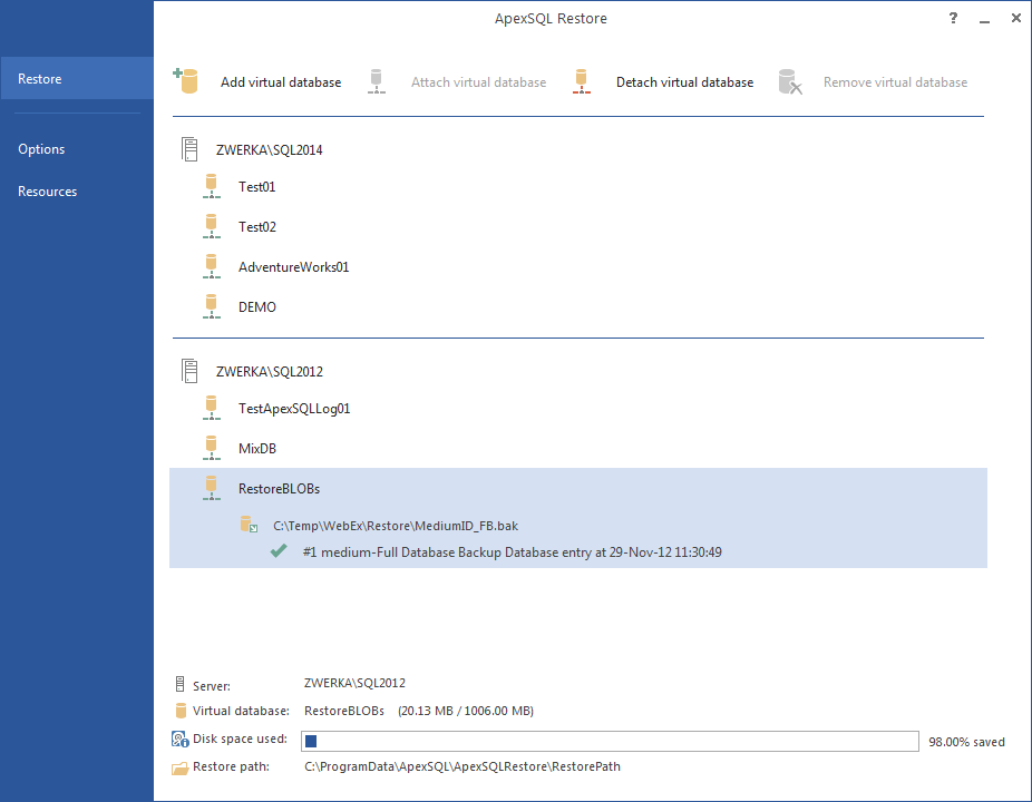 Using Sql Database Backups Instead Of Live Databases In A Large Development Team