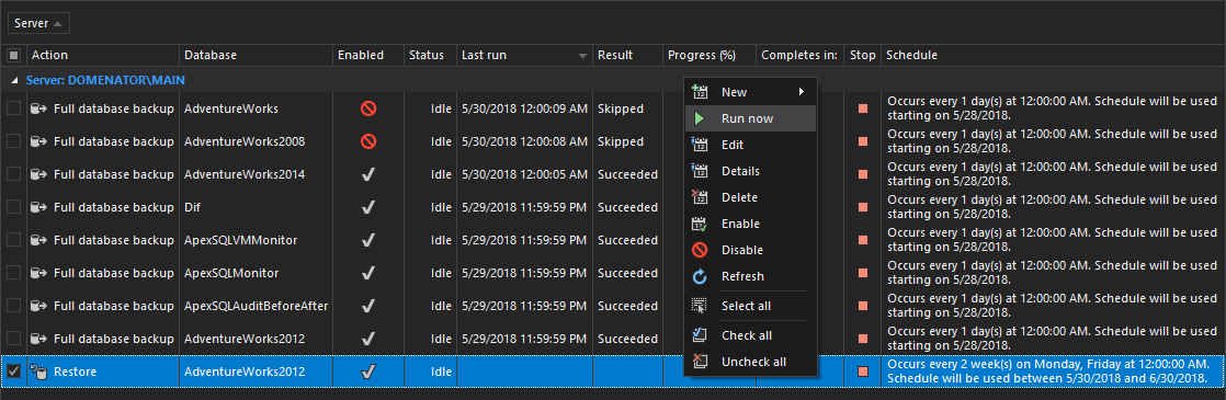 How To Schedule A Database Backup Restore In Sql Server