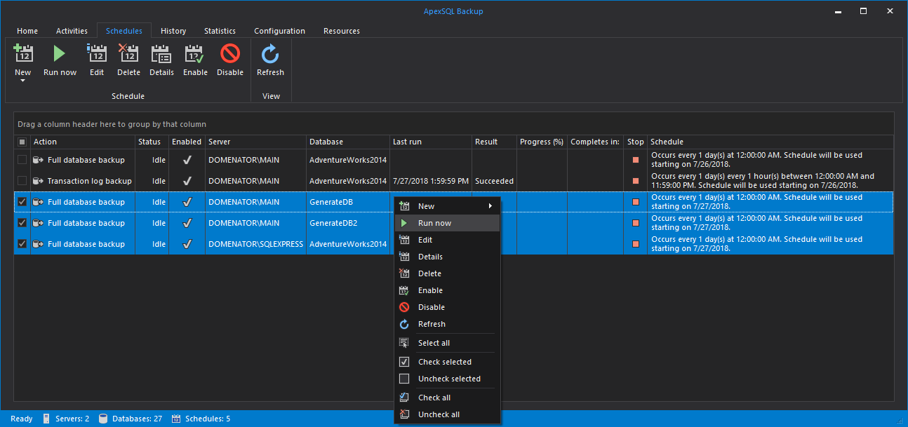 Manage Multiple Database Backups Across Different Sql Server Instances