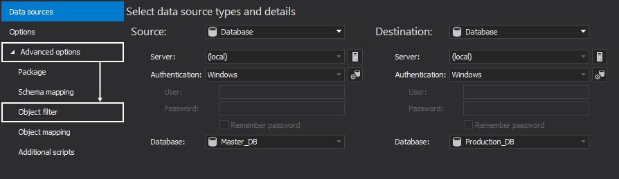 How to narrow a data comparison to affected rows only