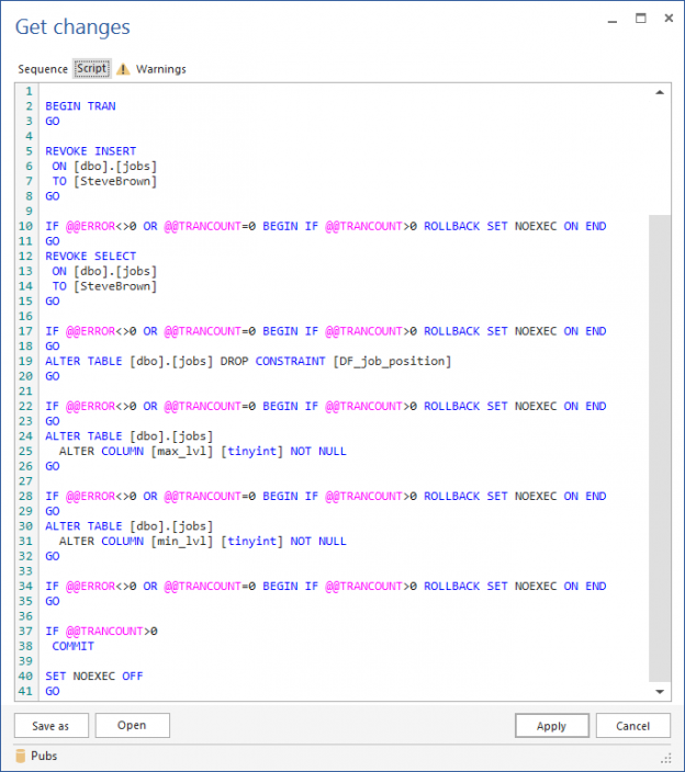 How to see the full history of a SQL Server database object under ...