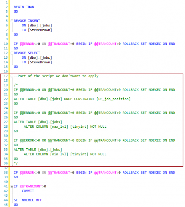 How to see the full history of a SQL Server database object under ...