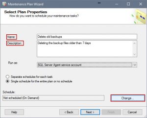How to delete old database backup files automatically in SQL Server