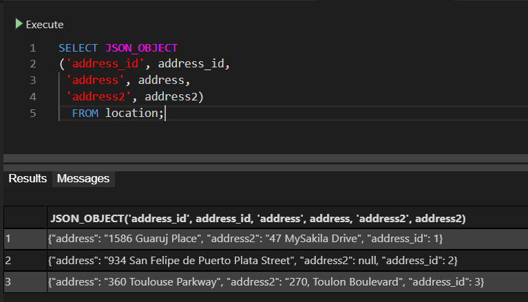 How To Export MySQL Data To JSON